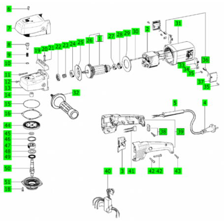 Festool Carbon Brushes for Pollux 180 Rotary Polisher (Pair) 491606 ...